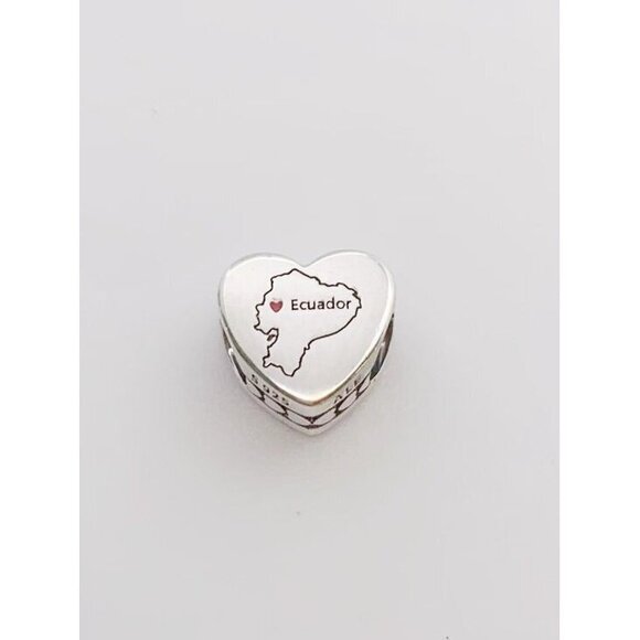 Pandora | Jewelry | Pandora Ecuador Map I Love Ecuador Heart Charm ...
